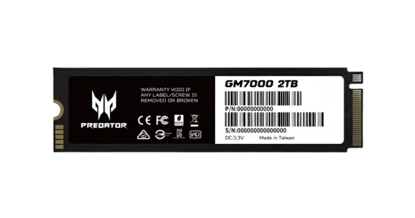 Acer Predator GM7000 2TB PCIe4.0 M.2 SSD With DRAM