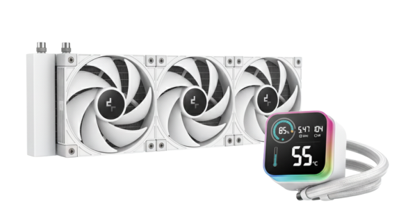 DeepCool LQ360 ULTRA WH 360mm ARGB Liquid CPU Cooler With Display