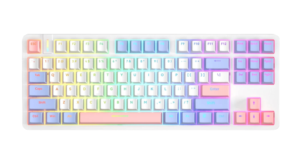 Furycube G87 Hot-swappable Mechanical RGB Keyboard (Black Panda Mute ...