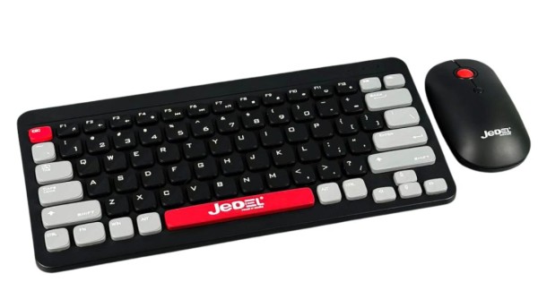 JEDEL WS681 Mini Stylish Wireless Gaming Keyboard Mouse Combo