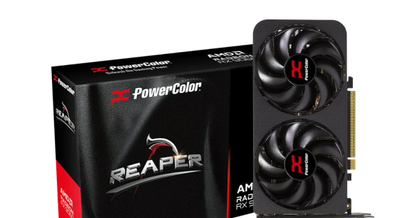 PowerColor Reaper AMD Radeon RX 9060 XT 8GB GDDR6 Graphics Card (Black)